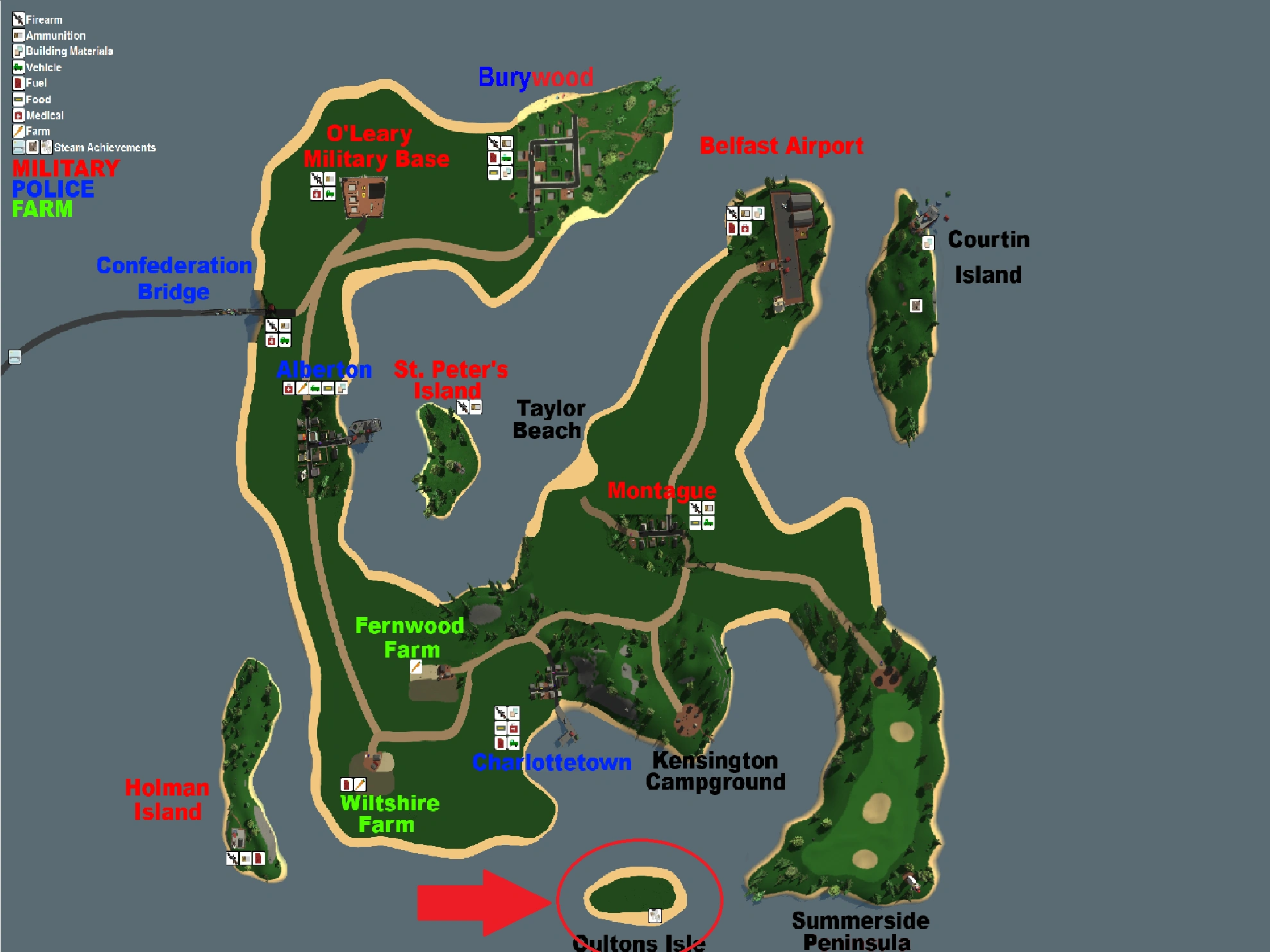Isla de Oulton's. | Unturned Wiki ESP Wiki | Fandom