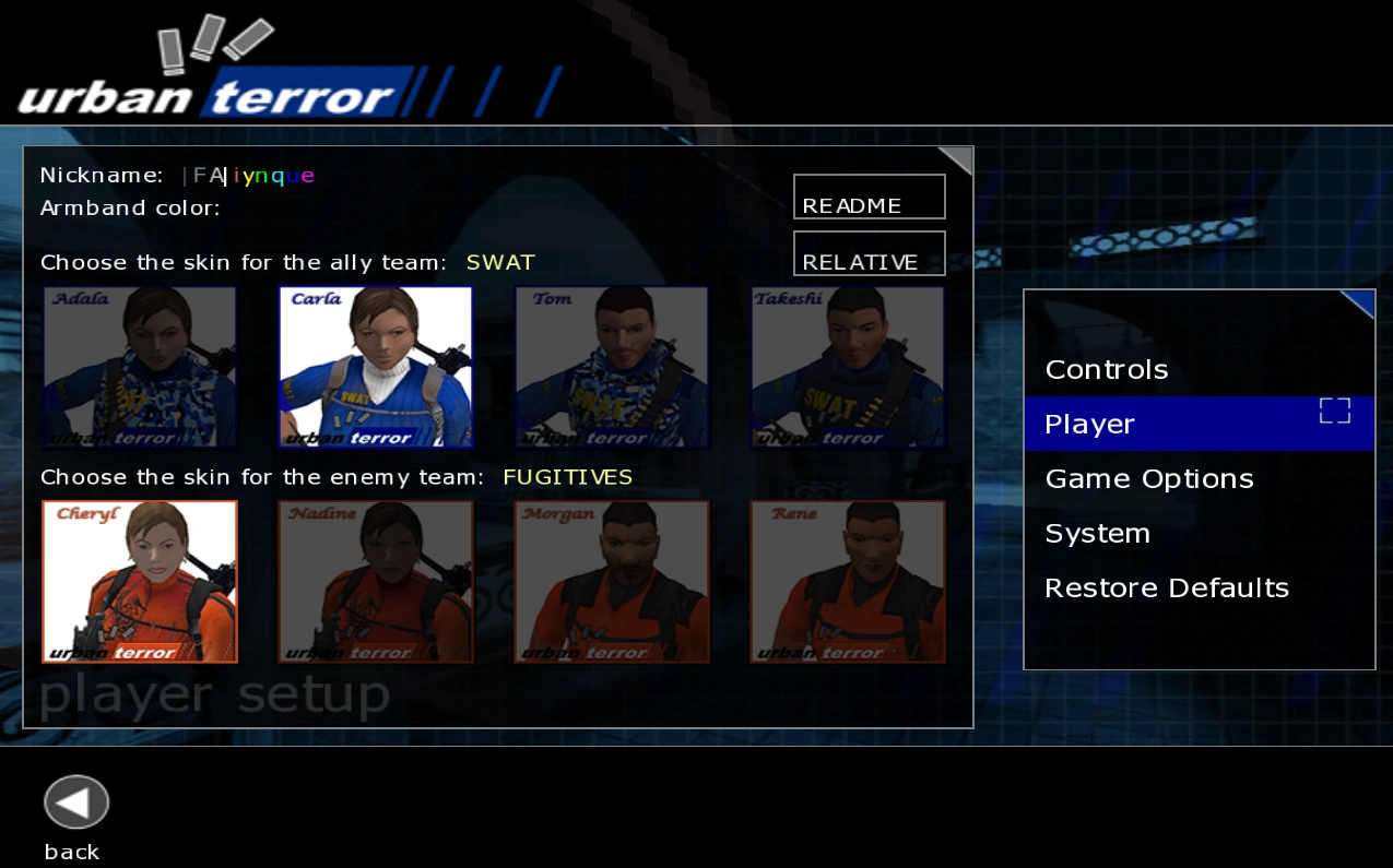 Client-side skin selection | Urban Terror Wiki | Fandom