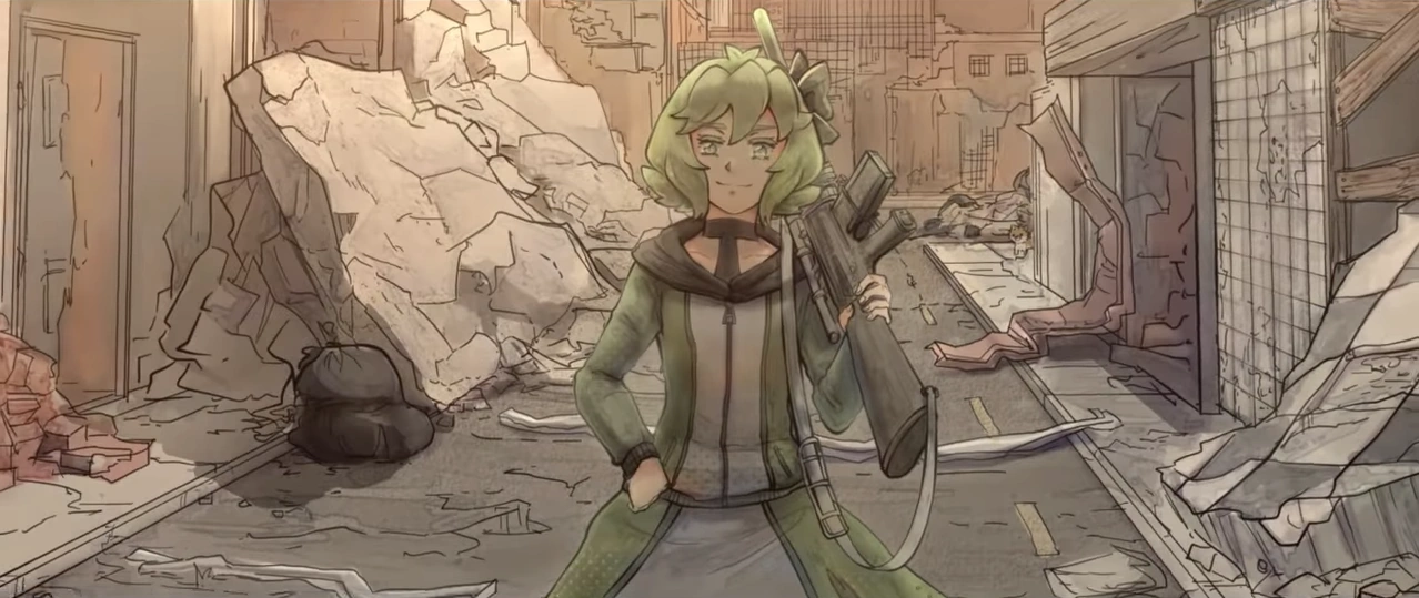 machine gun - gumi - stocking vers included Minecraft Skin