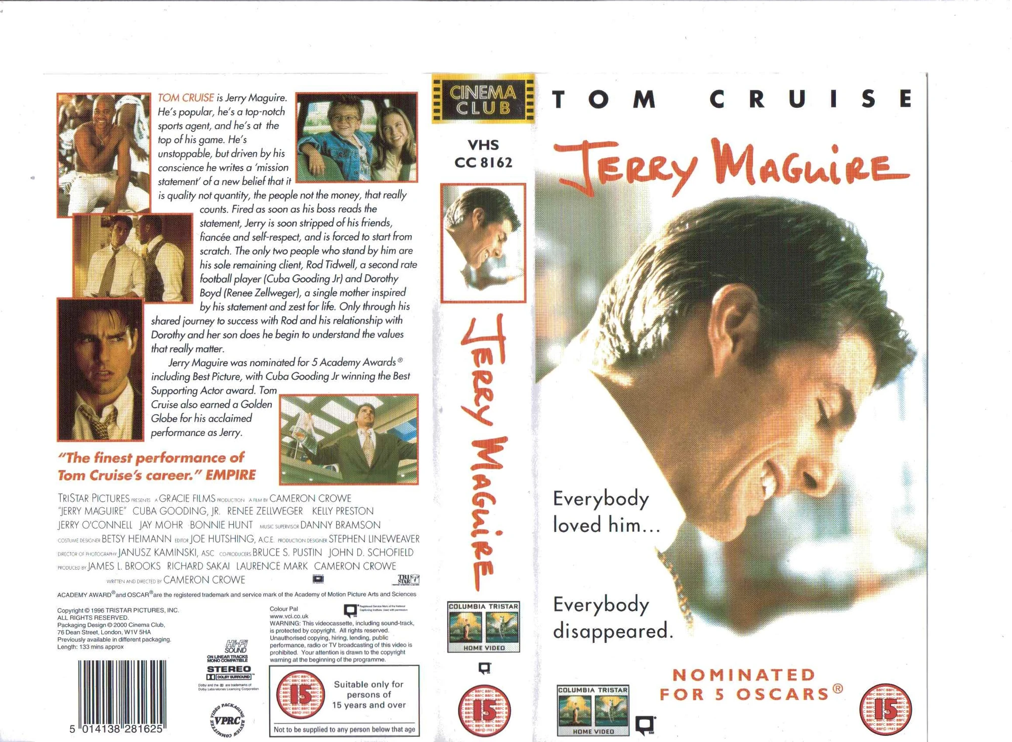 Jerry Maguire (2000, UK Retail Tape) | VHS and DVD Covers Wikia | Fandom