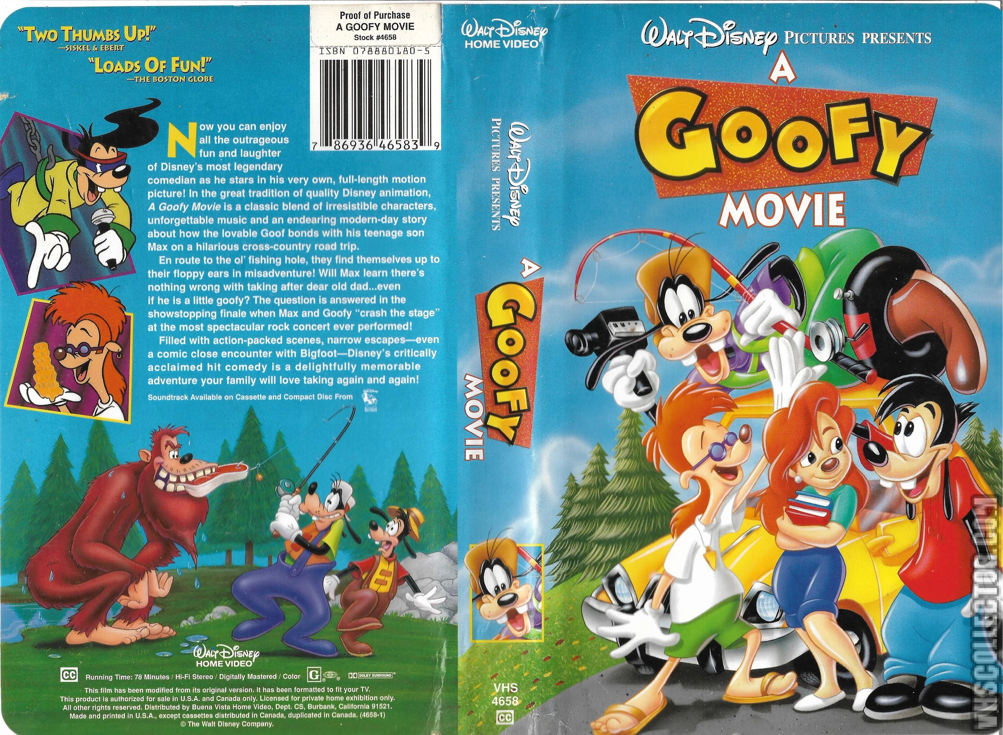 A Goofy Movie VHS 1995 | Vhs and DVD Credits Wiki | Fandom