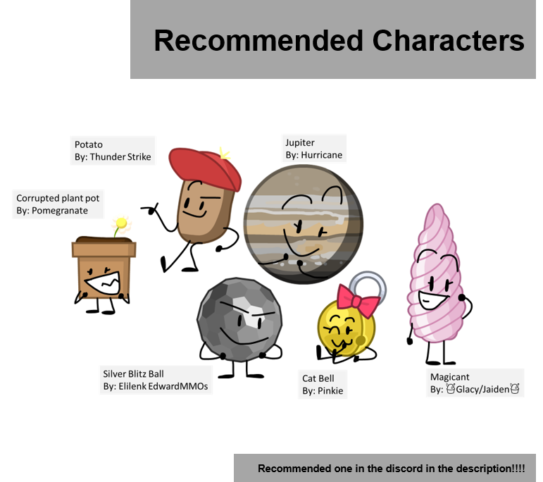 Recommended Characters Village Of Objects Wiki Fandom