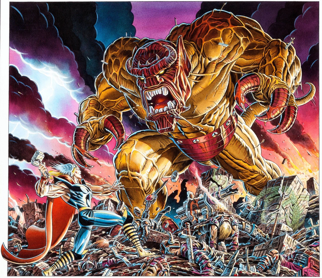 Image - Thor vs mangog.jpg | Villains Wiki | FANDOM powered by Wikia