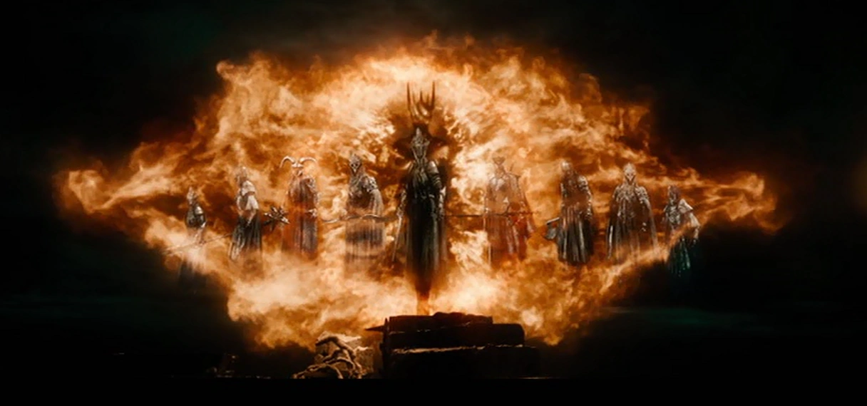 Image - Nazgul and Sauron - BotFA.png | Villains Wiki | FANDOM powered ...