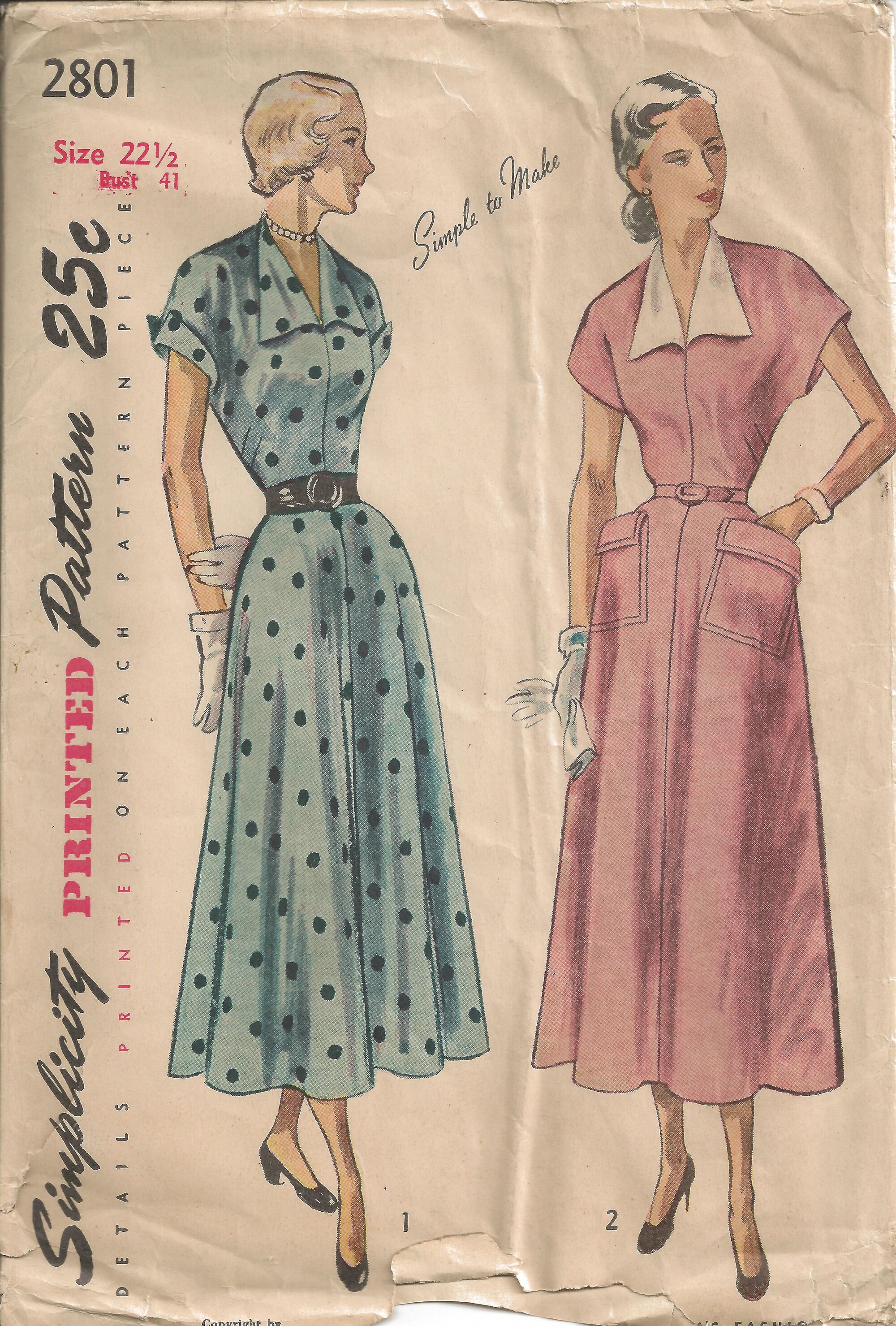 Simplicity 2801 | Vintage Sewing Patterns | FANDOM powered by Wikia Simplicity 2801 | Vintage Sewing Patterns | FANDOM powered by Wikia