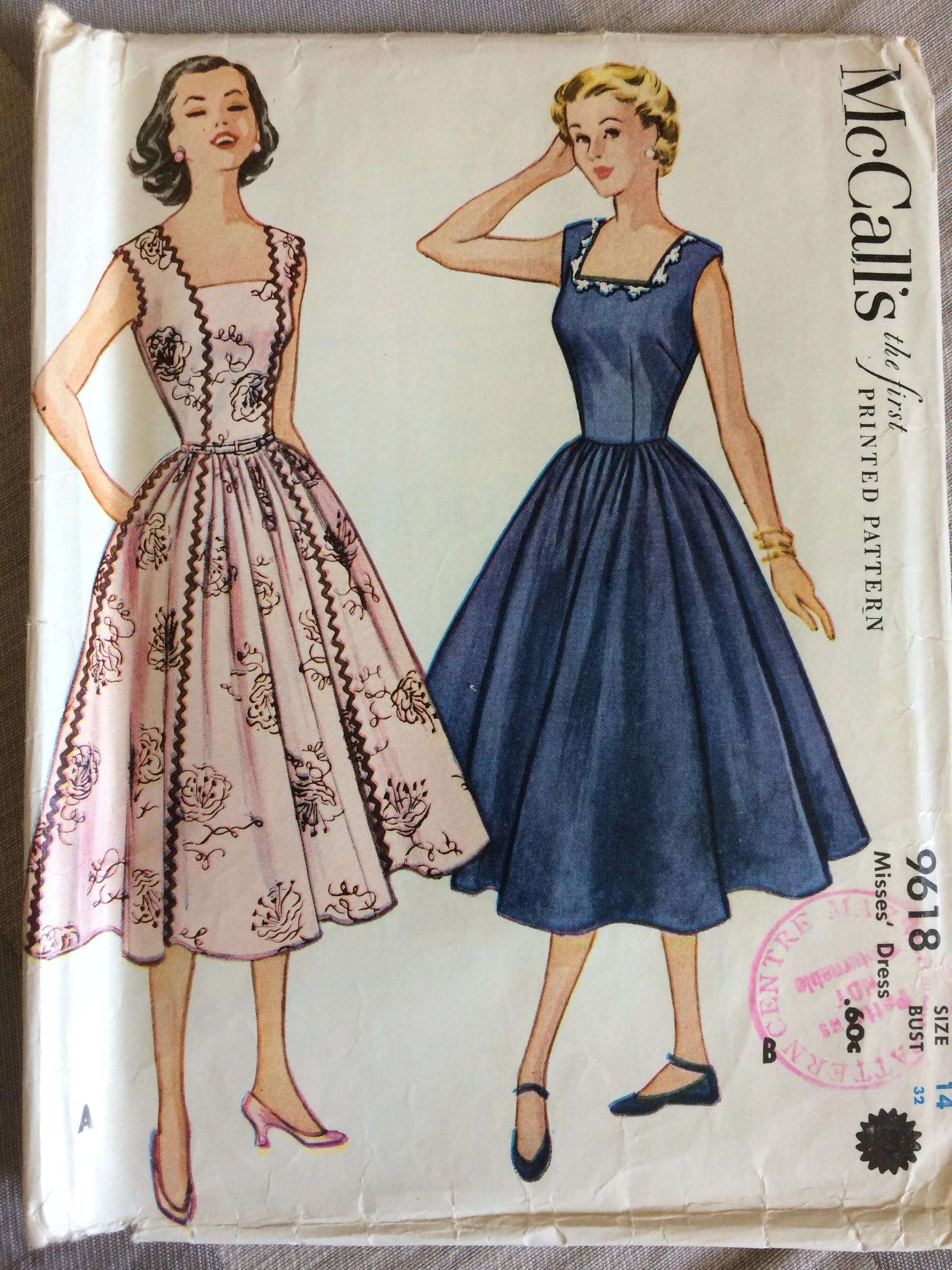 McCall's 9618 A | Vintage Sewing Patterns | Fandom