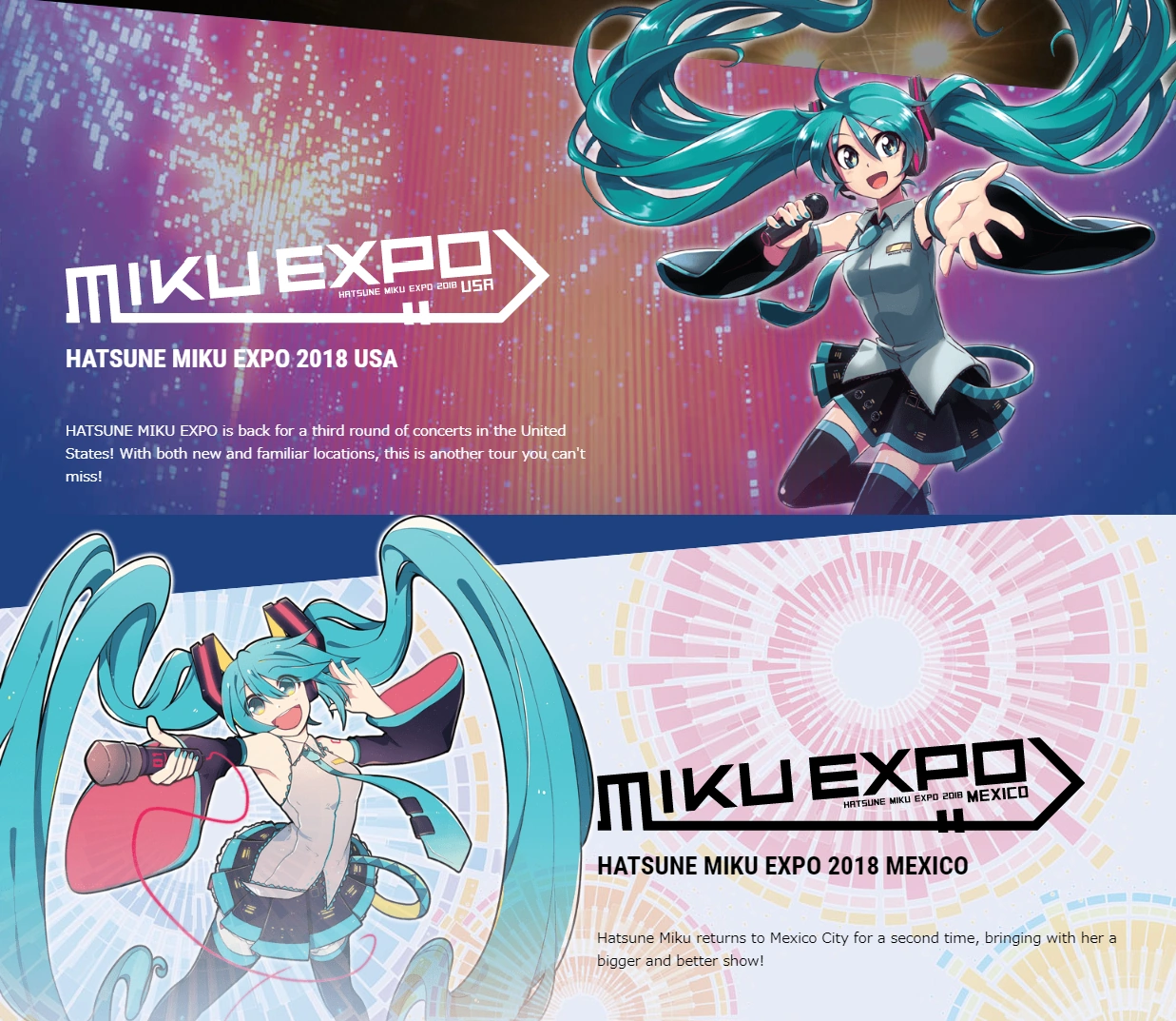 HATSUNE MIKU EXPO 2018 USA & MEXICO | Vocaloid Wiki | FANDOM powered by ...