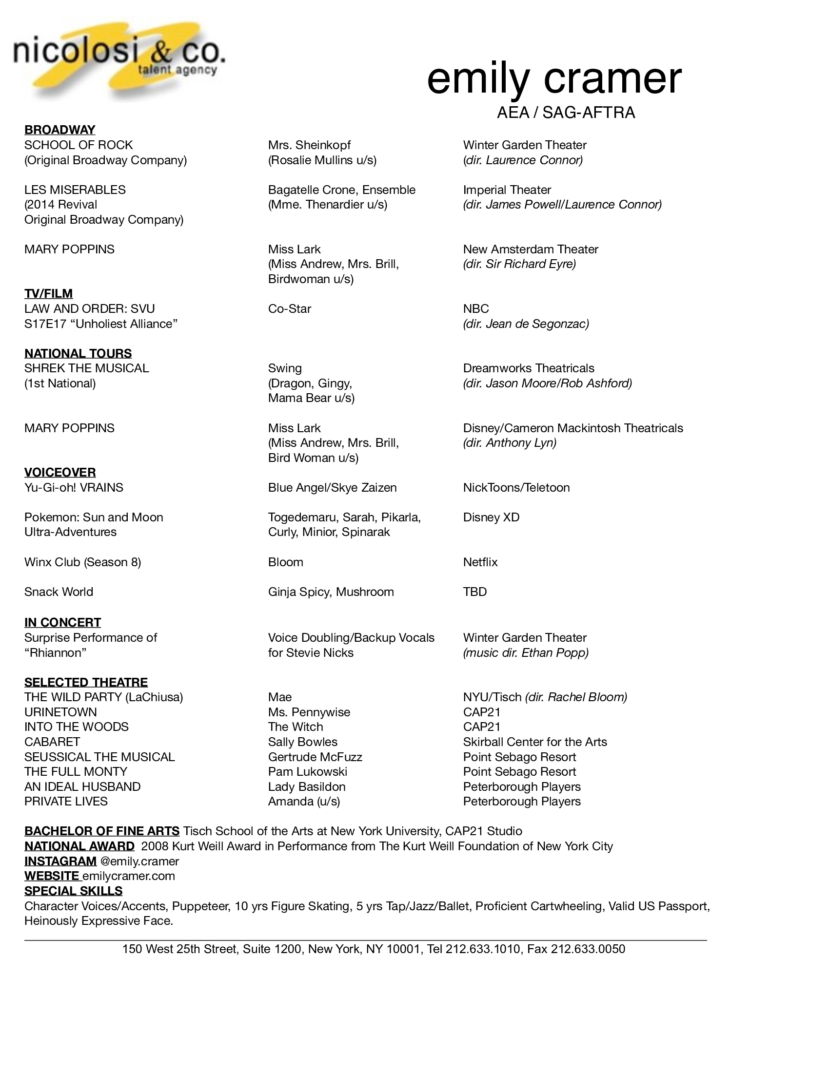 Emily Cramer | Voice over and voice acting Wiki | Fandom