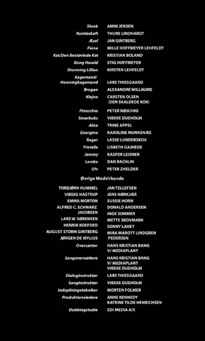 Image - Shrek Forever After Danish Credits.png | Anime Voice-Over Wiki ...