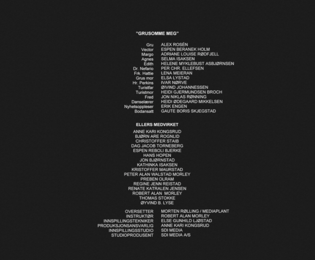 Image - Despicable Me Norwegian Credits.png | Anime Voice-Over Wiki ... Image - Despicable Me Norwegian Credits.png | Anime Voice-Over Wiki ...