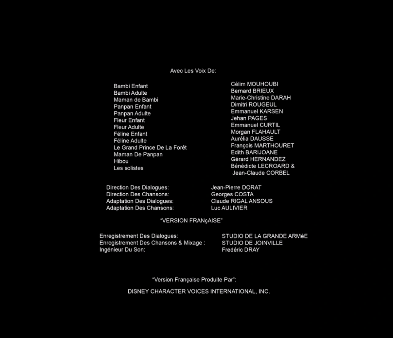 Image - Bambi French Credits.png | Anime Voice-Over Wiki | FANDOM ...