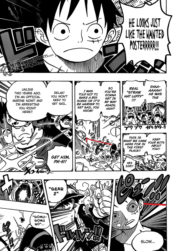 User blog:TheLuffyPlayer/One Piece - Luffy dodges a Pacifista laser ...