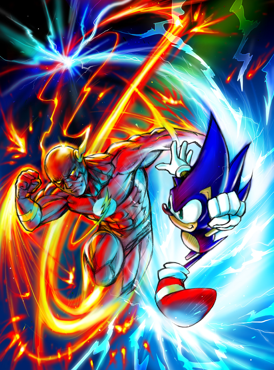 Image Flash Vs Archie Sonicpng Death Battle Wiki