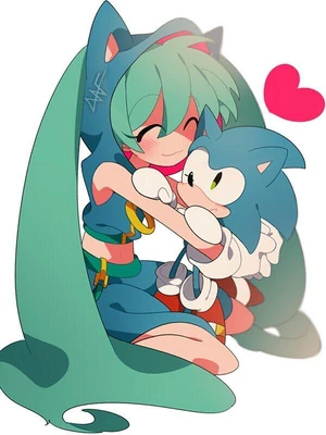 Hatsune Miku And Sonic