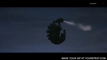 Godzilla Flying Gif