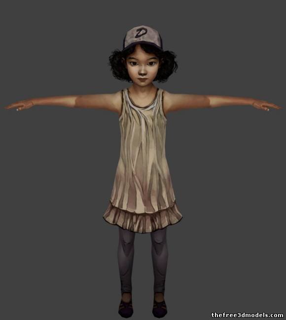 Image S1 Clementine 3d Model V1 Walking Dead Wiki Fandom Powered By Wikia
