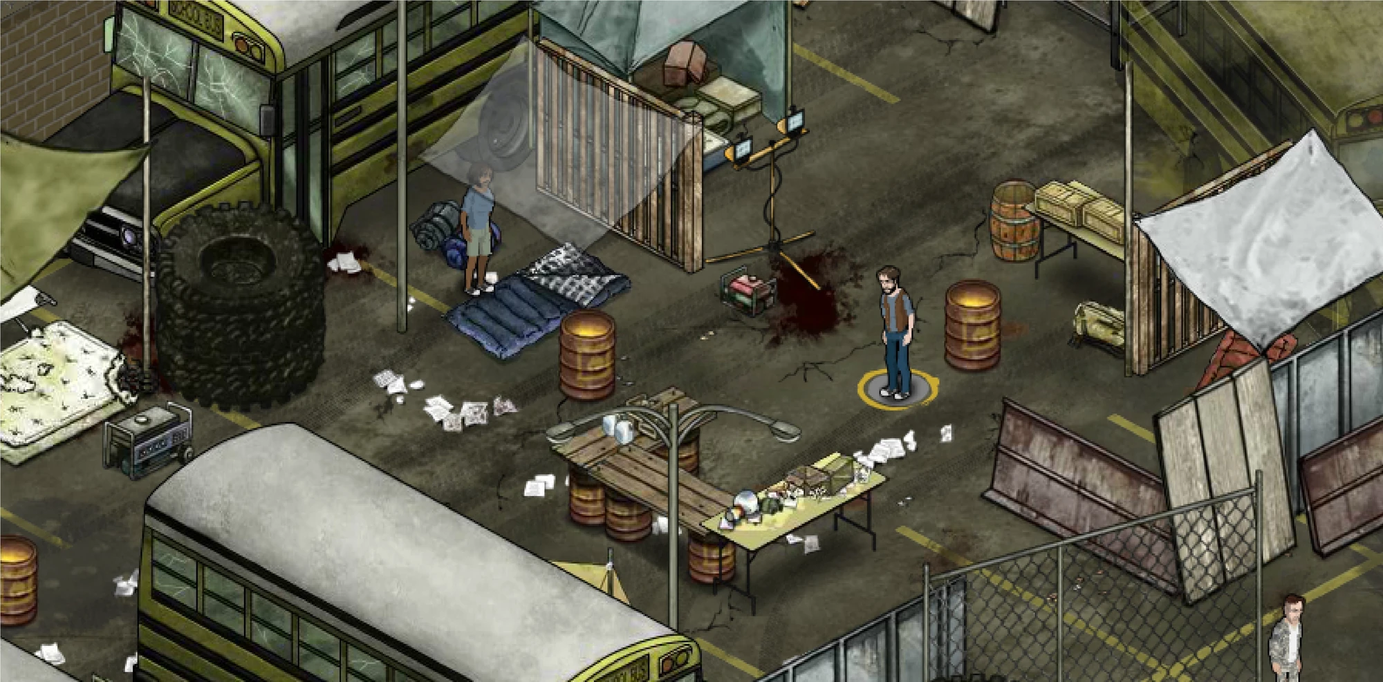 Schoolyard Camp | Walking Dead Wiki | Fandom