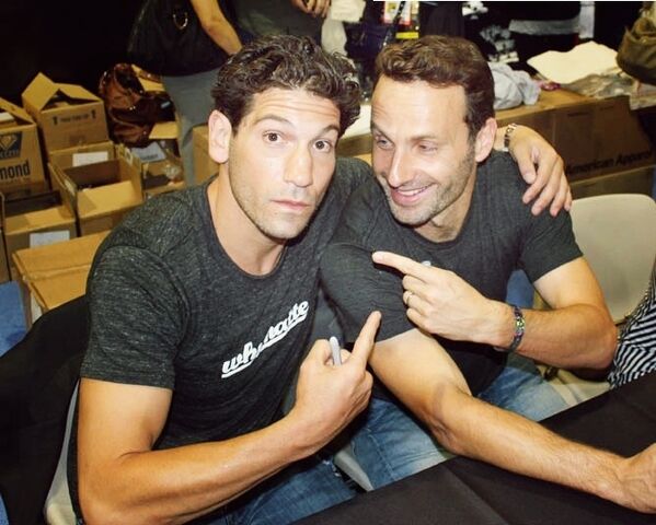 Image Jon Bernthal Shane Walsh Tv And Andrew Lincoln Rick Grimes
