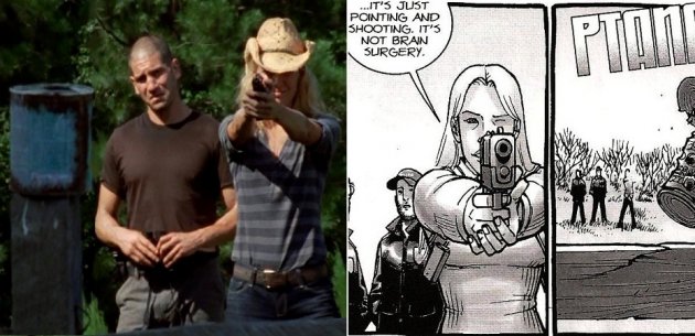 Image Tv And Comic Comparison 63 Walking Dead Wiki Fandom