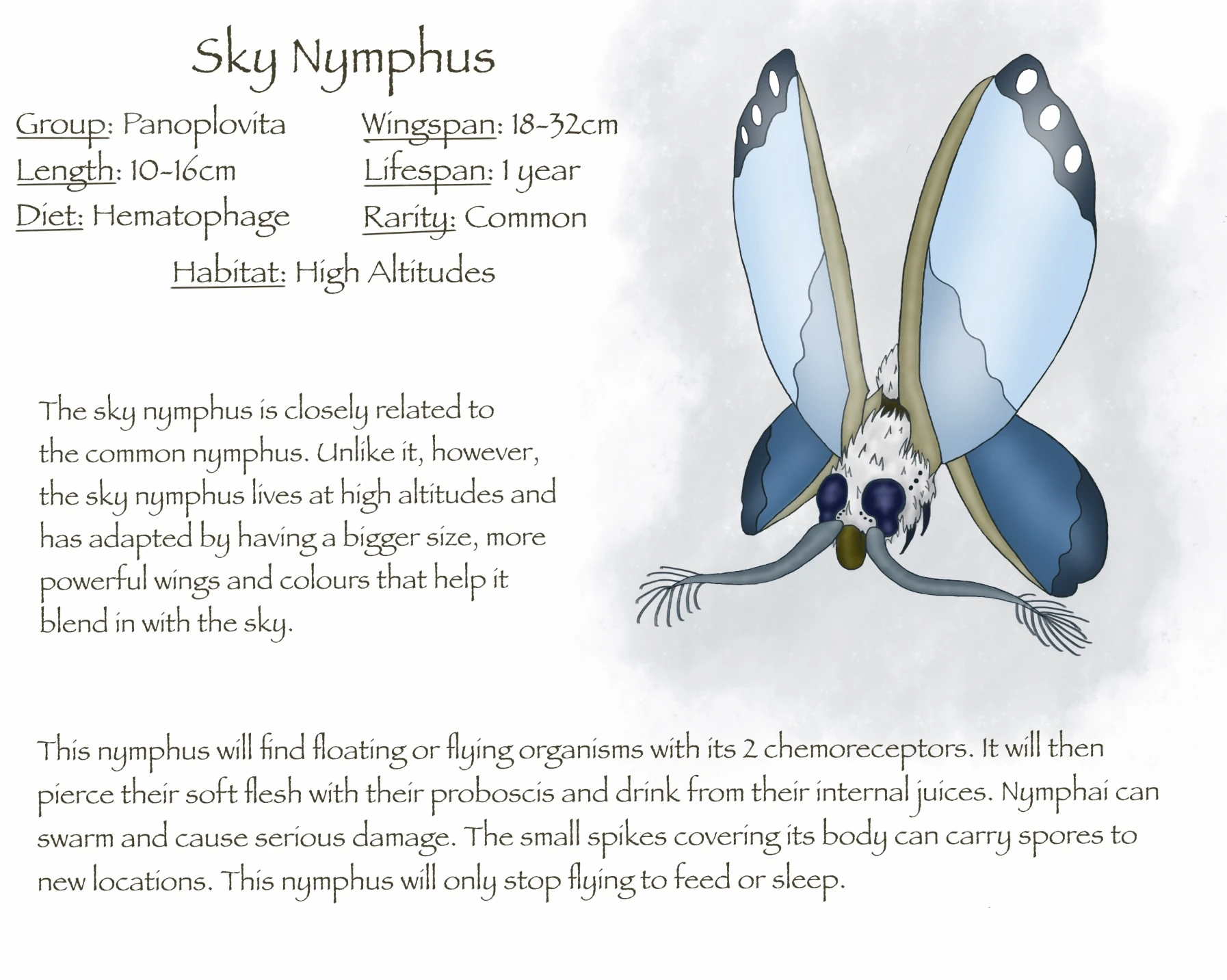 Sky nymphus | Wallace II Ben G Thomas Wiki | Fandom