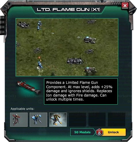 Ltd. Flame Gun | War Commander Wiki | FANDOM powered by Wikia
