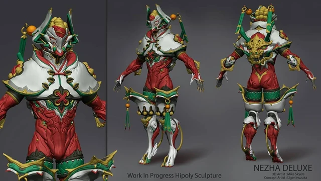 Image - Nezha Deluxe Skin Sculpture.jpg | WARFRAME Wiki | FANDOM ...