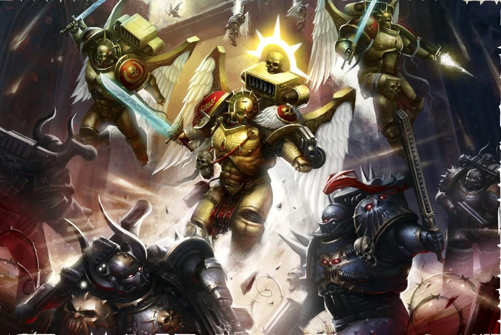 Image - Sanguinary Guard vs. Chaos Marines.jpeg | Warhammer 40k ...