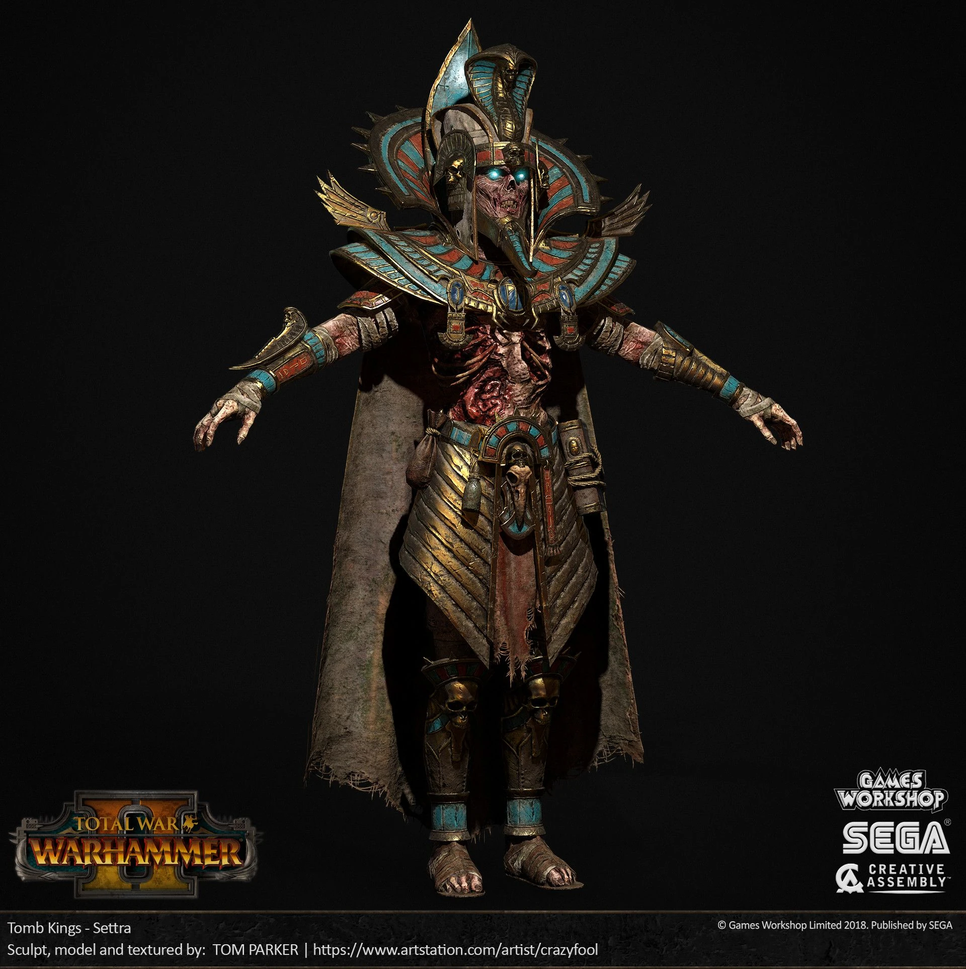 Image - Settra Total War Warhammer Render.jpg | Warhammer Wiki | FANDOM ...