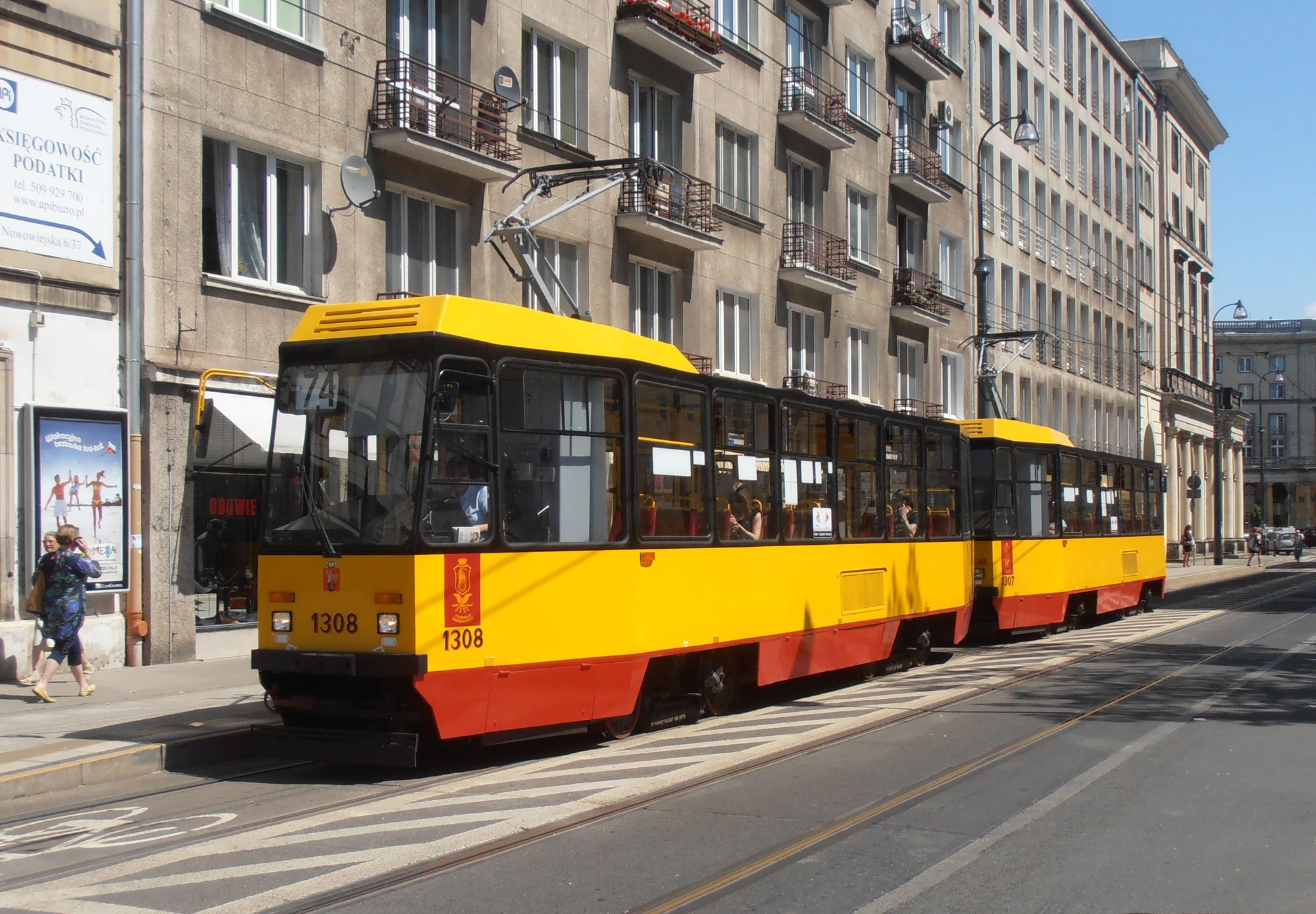 Obraz - Nowowiejska (tramwaj 74).JPG | Wszystko o Warszawie | FANDOM ...