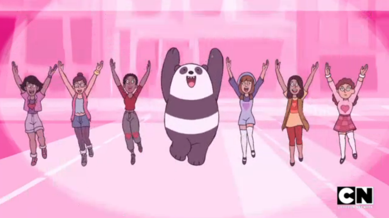 Image Pandas Dream Girls And Panda Dancingpng We Bare Bears Wiki Fandom Powered By Wikia