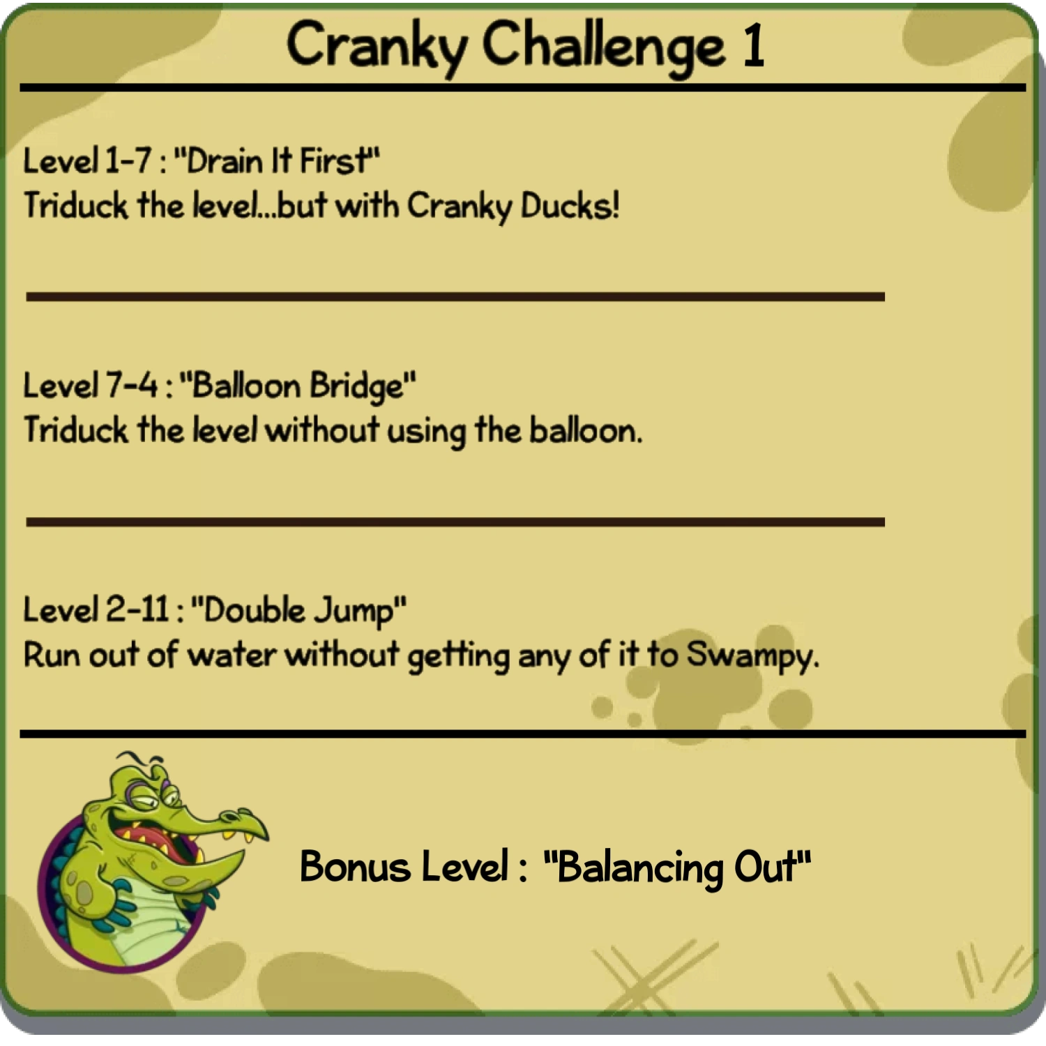 Cranky Challenges | Where's My Water Wiki | Fandom