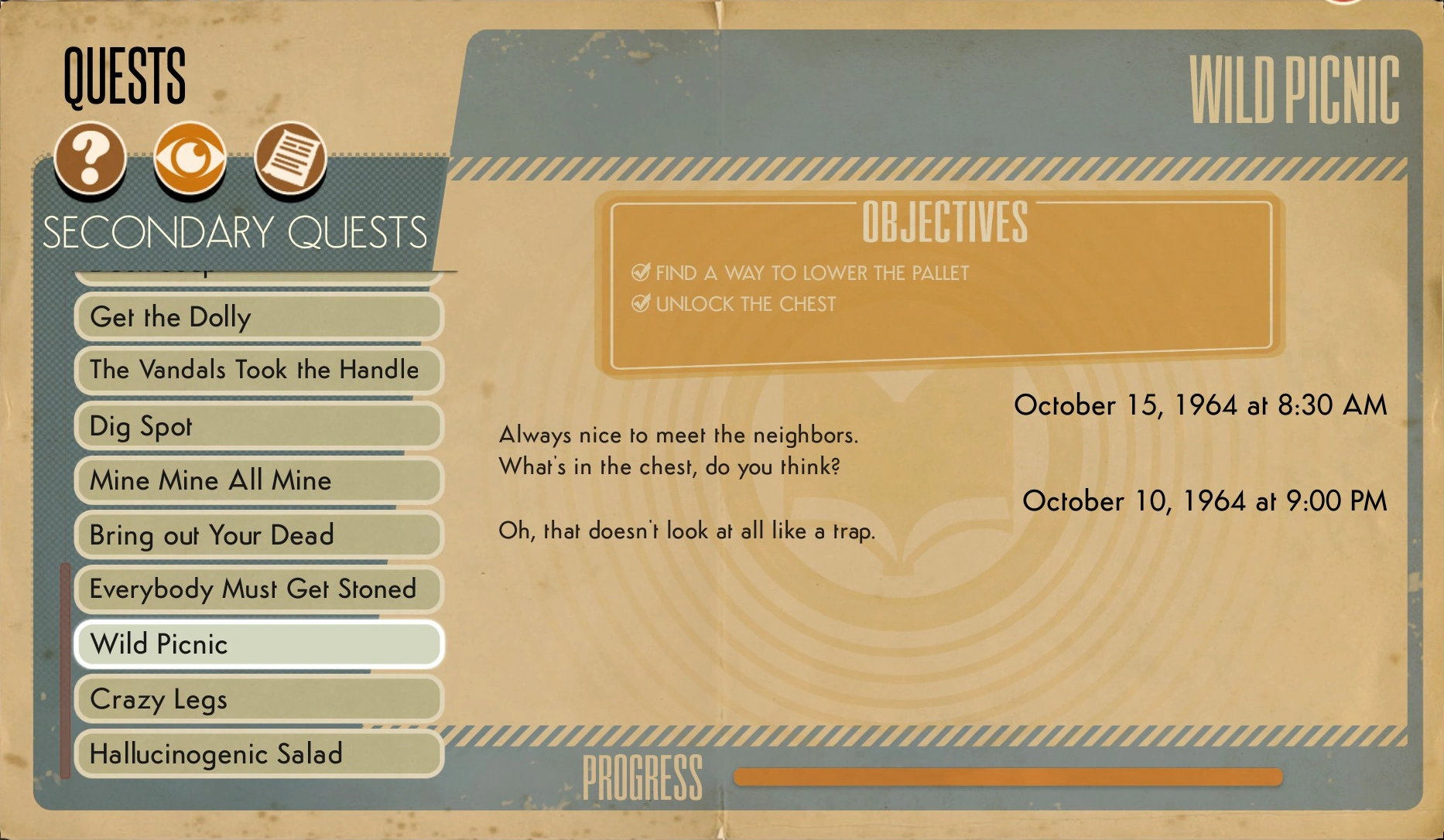 Wild Picnic | We Happy Few Wiki | Fandom