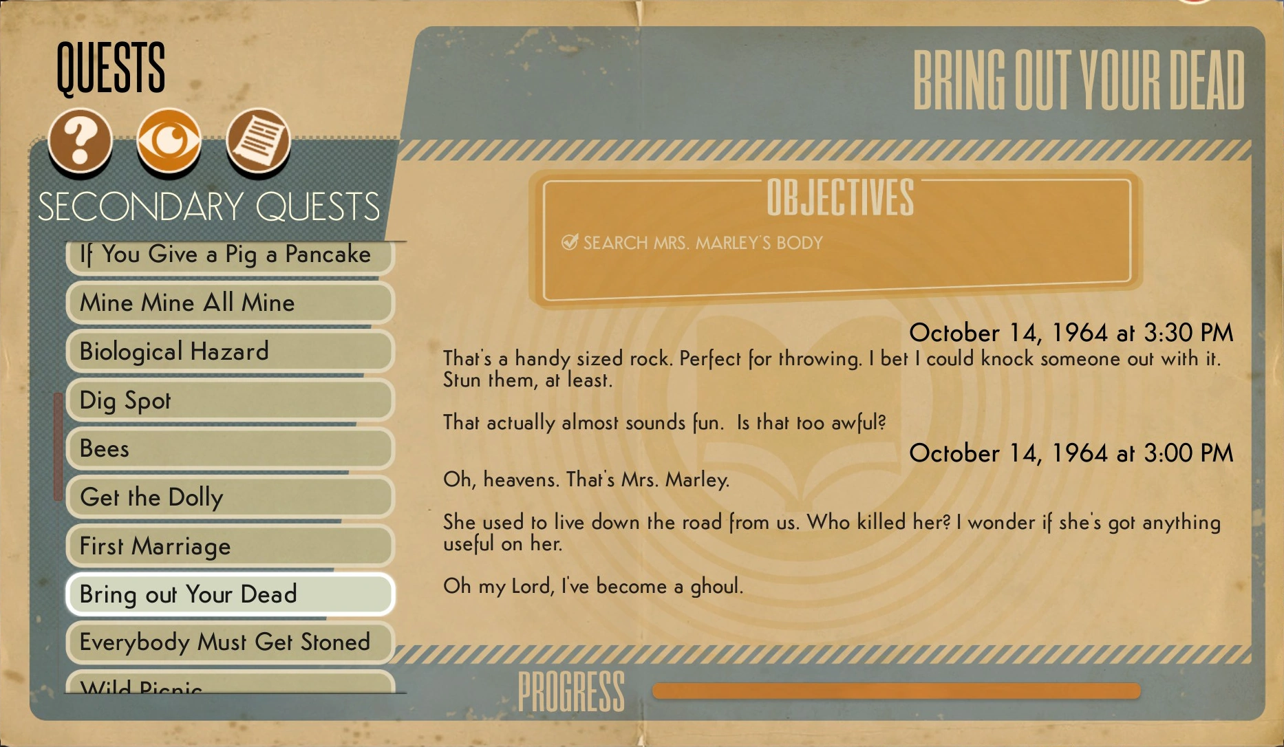 Bring out Your Dead | We Happy Few Wiki | Fandom