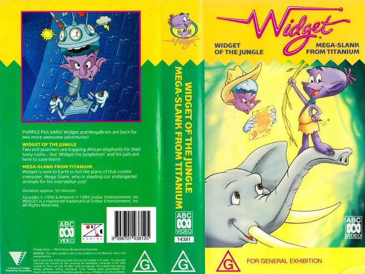 Widget of the Jungle (VHS) | Widget the World Watcher Wiki | Fandom
