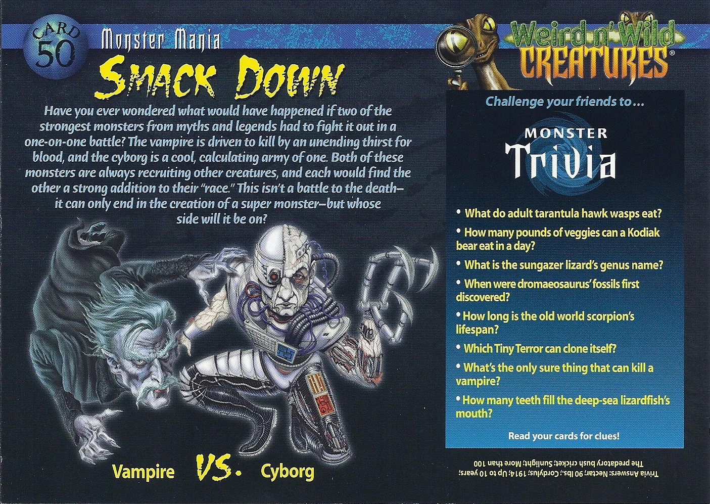 Monster Mania 50 | Weird n' Wild Creatures Wiki | Fandom