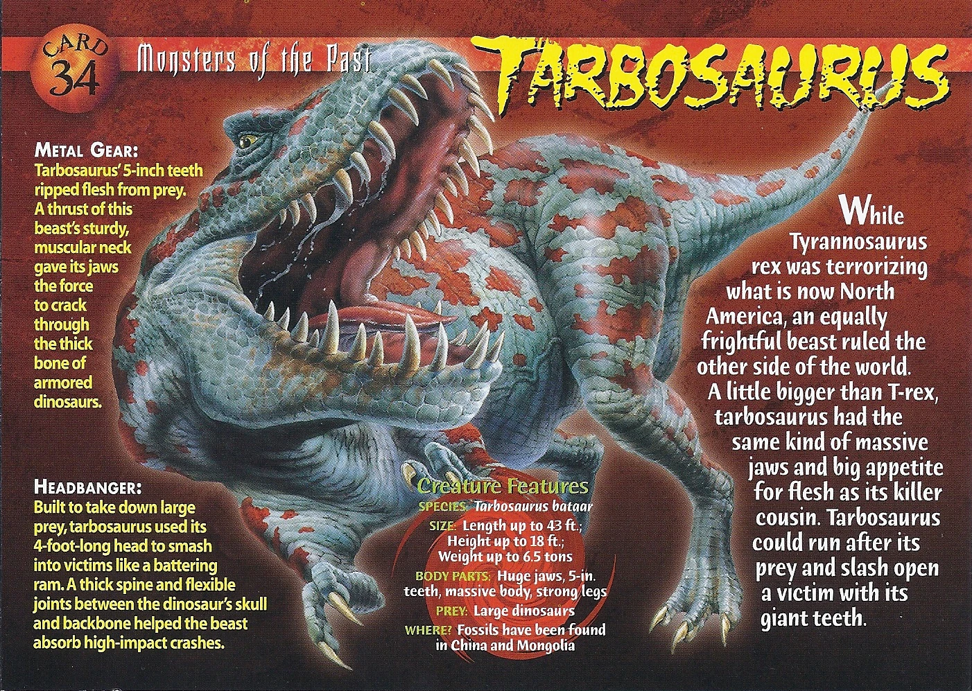 Tarbosaurus | Weird n' Wild Creatures Wiki | Fandom
