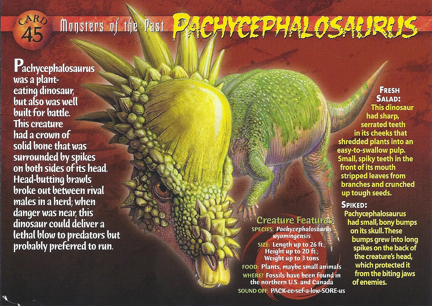 Pachycephalosaurus | Weird n' Wild Creatures Wiki | Fandom