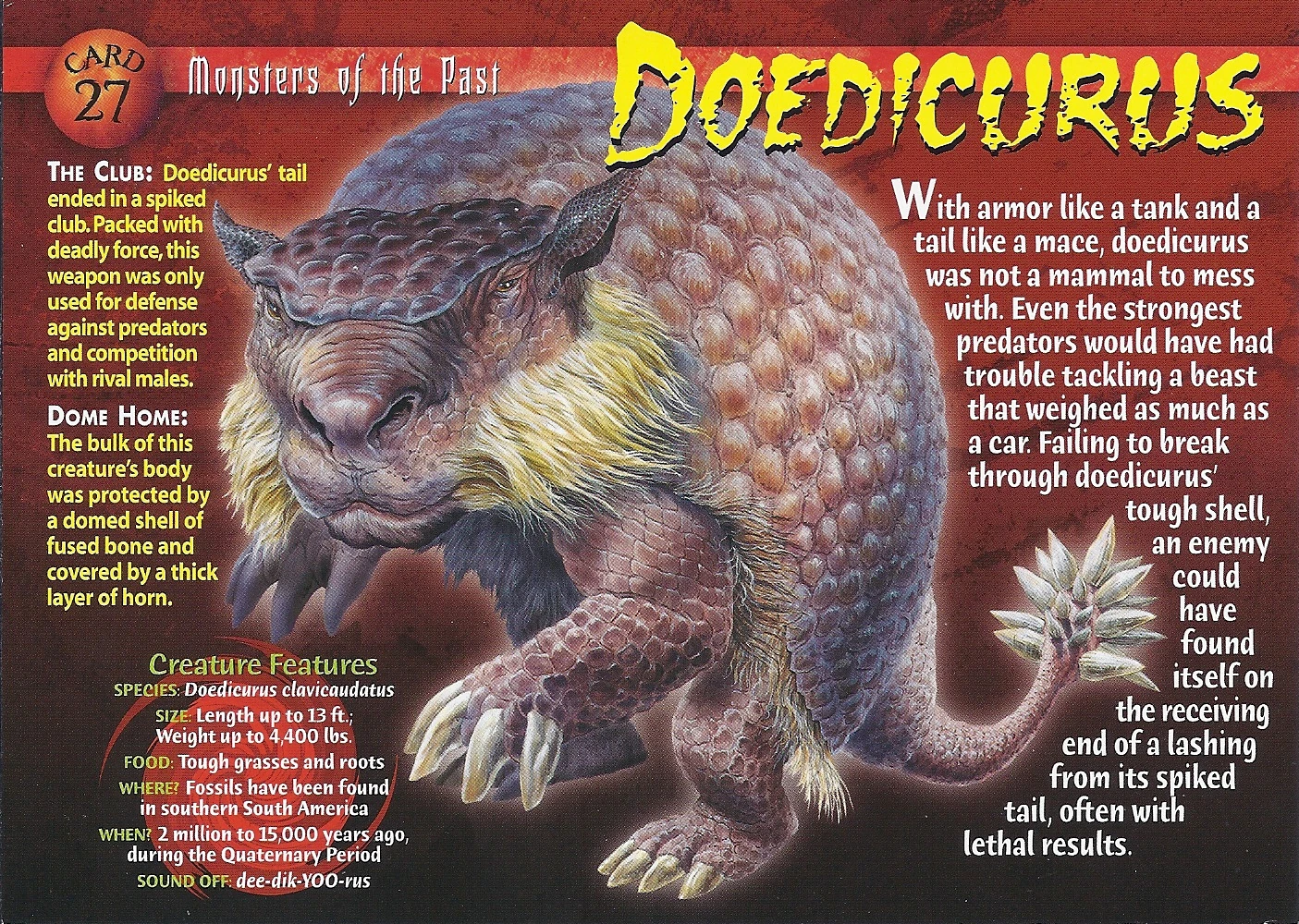 Doedicurus | Weird n' Wild Creatures Wiki | Fandom