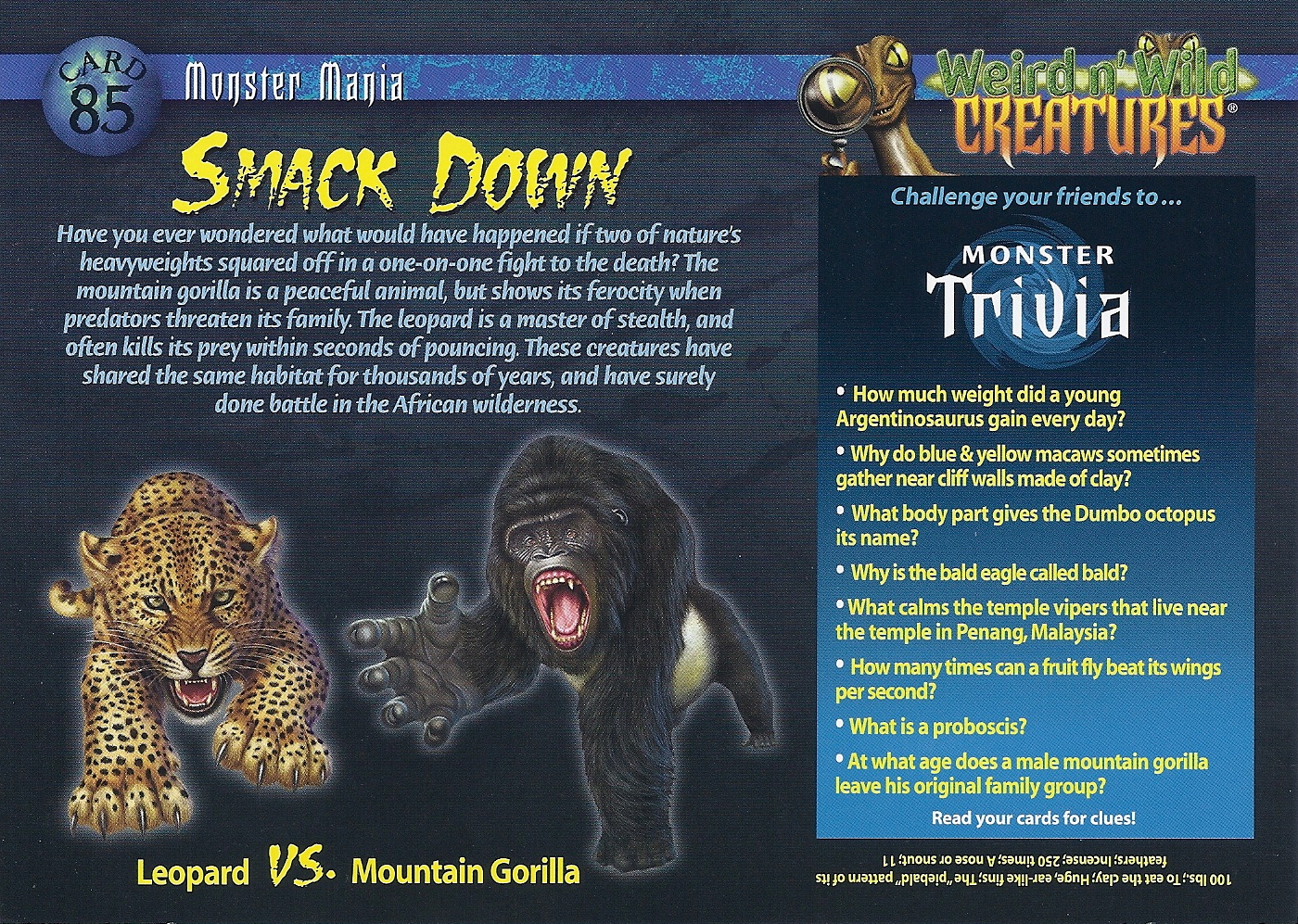 Monster Mania 85 | Weird n' Wild Creatures Wiki | FANDOM powered by Wikia Monster Mania 85 | Weird n' Wild Creatures Wiki | FANDOM powered by Wikia