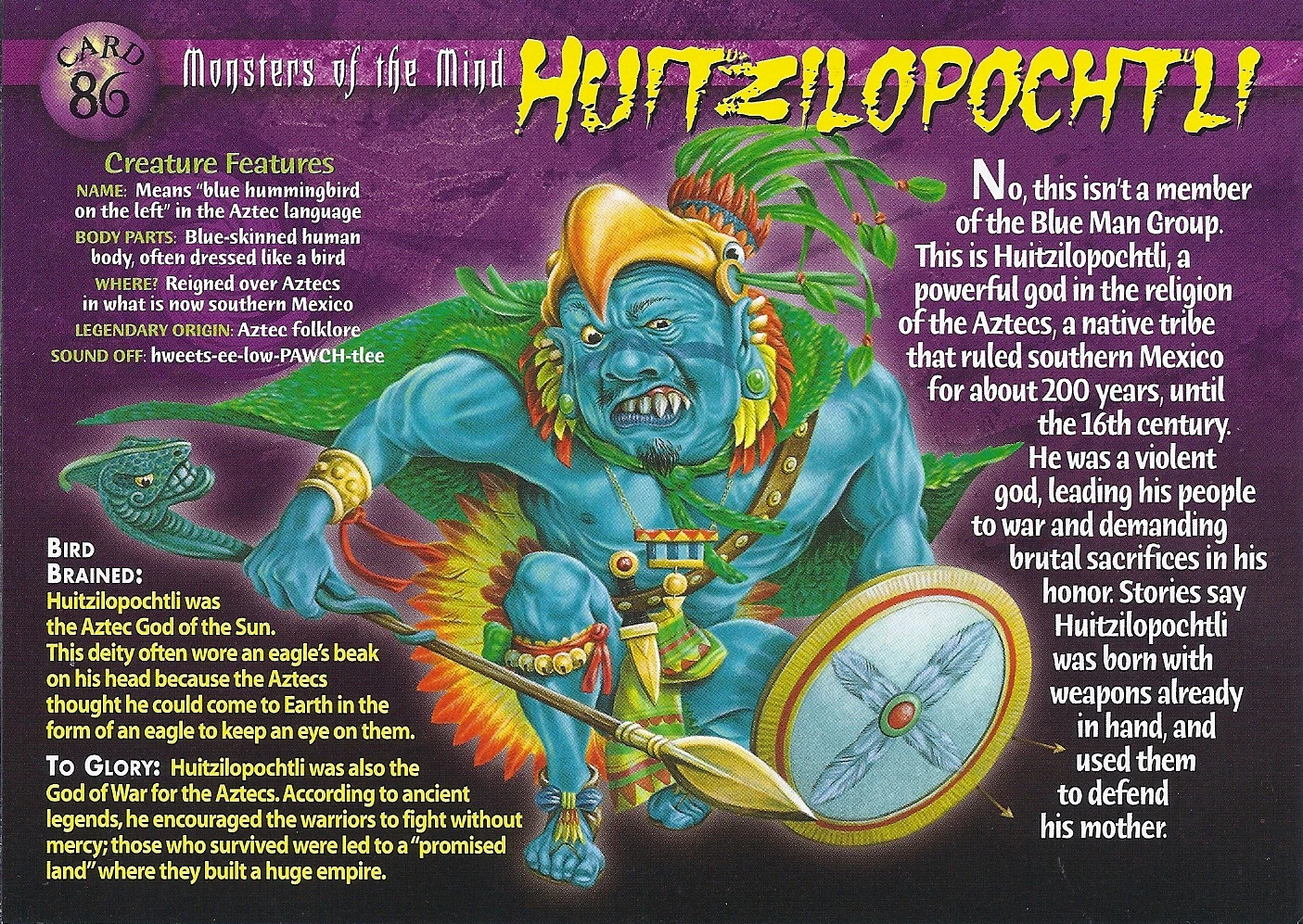 Huitzilopochtli | Weird n' Wild Creatures Wiki | Fandom