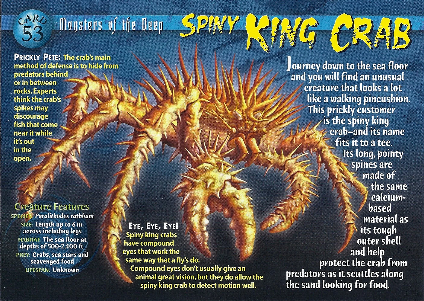 Spiny King Crab | Weird n' Wild Creatures Wiki | Fandom