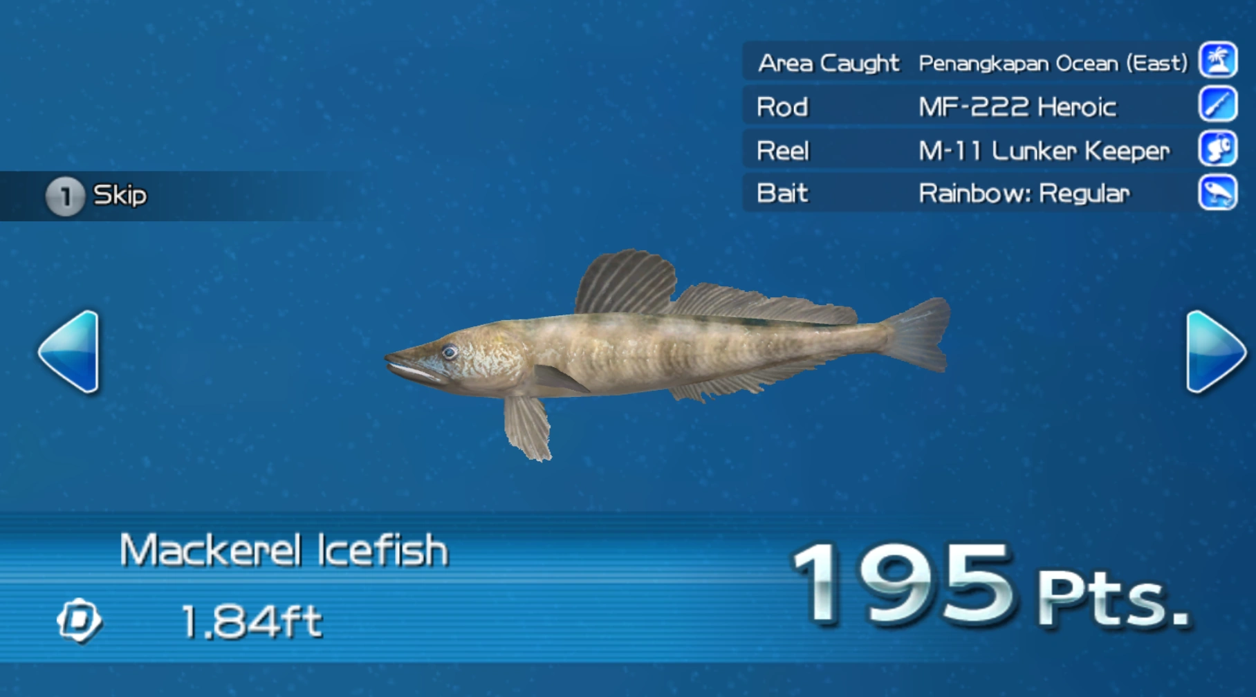 Mackerel Icefish | Wii Fishing Resort Wiki | Fandom