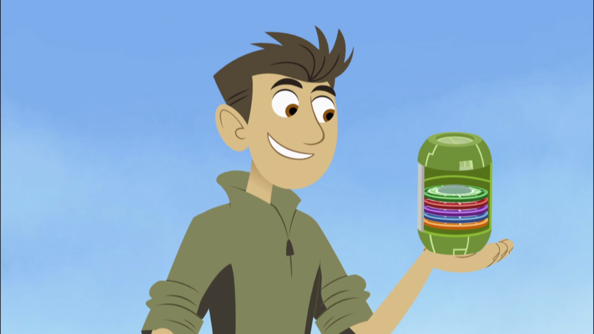 Image Chris With Disc Holder Png Wild Kratts Wiki Fandom Powered