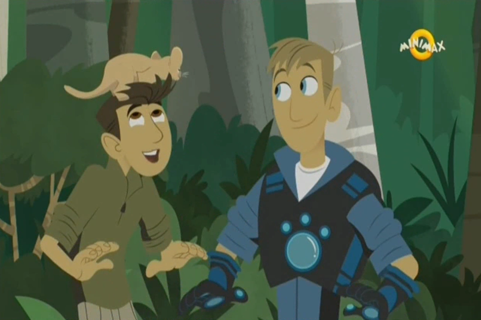 Image - Fossa Cub on Chris's Head.png | Wild Kratts Wiki | FANDOM ...