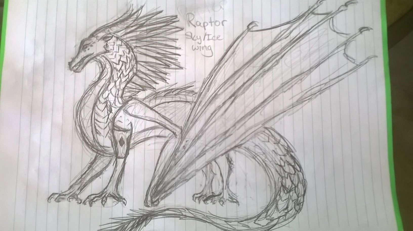 User blog:Raptor of the Skywings/OC: Raptor: Skywing and Icewing Hybrid ...