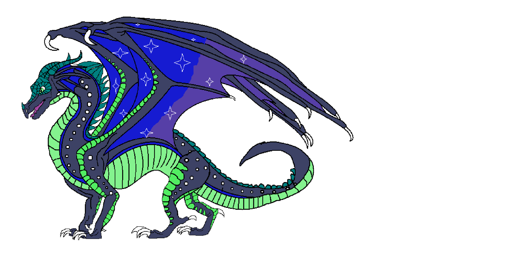 Prince Galaxy the Rain-NightWing | Wings of Fire Fanon Wiki | Fandom
