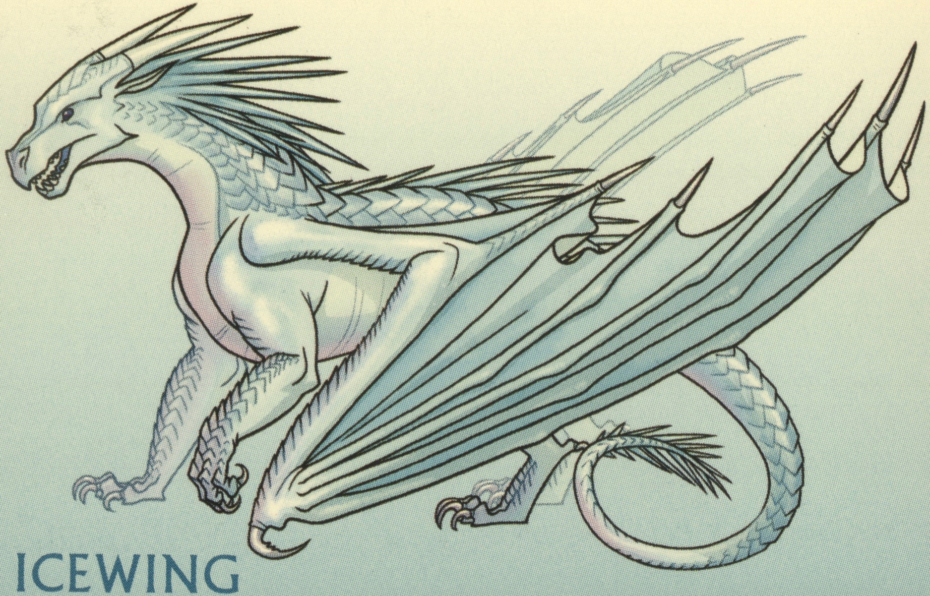 Image - Typical IceWing by Sassy the Beagle.jpg | Wings of Fire Fanon ... Image - Typical IceWing by Sassy the Beagle.jpg | Wings of Fire Fanon ...