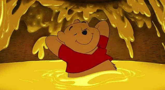 Image - Pooh relaxing in honey pot.jpg | Winniepedia | FANDOM powered ...