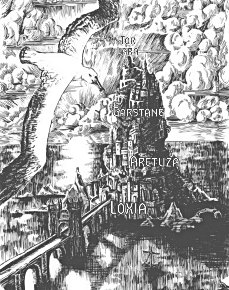 Aretuza school, Tor Lara and other buildings labelled on Thanedd Island ...