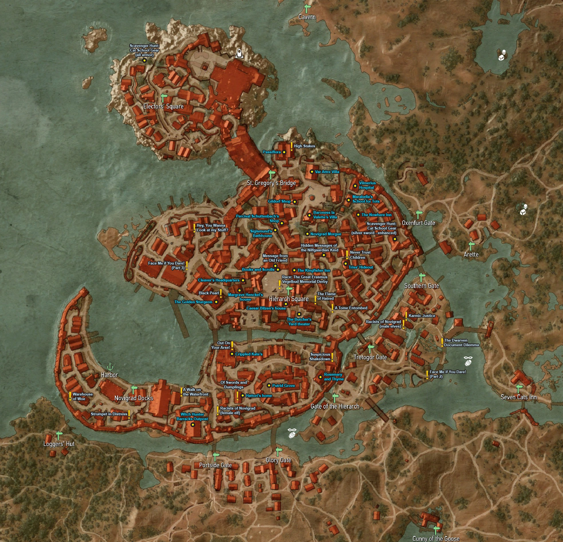 The witcher map - slidelader